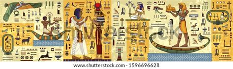 Egyptian Hieroglyph Symbolancient Culture Sing Symbolhistorical Stock