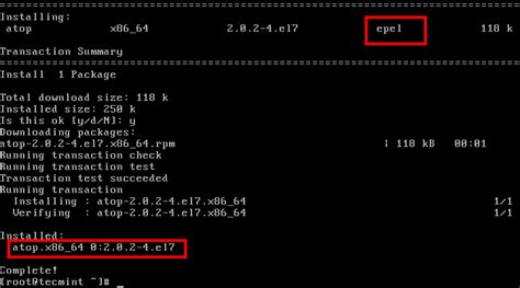 how to install atop to monitor logging activity of linux system processes