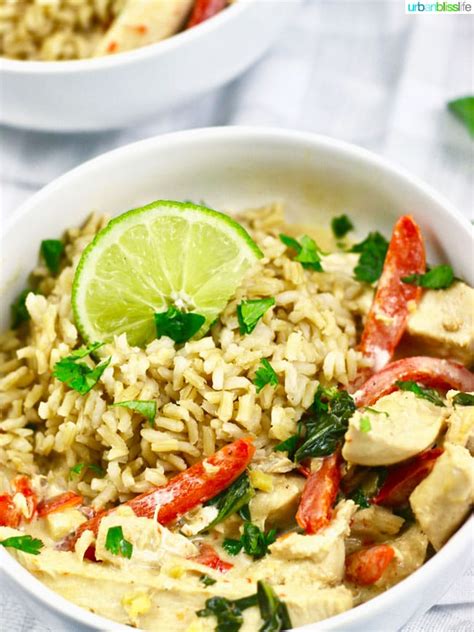 Healthy Hearty Delicious Thai Coconut Chicken Recipe
