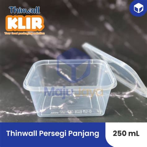 Thinwall Persegi Panjang 250 Ml Thinwall Rectangle 250 Ml Kotak