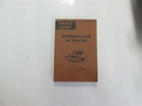 Caterpillar D8 Tractor Direct Drive 35a1 36a3859 Parts Book Etsy