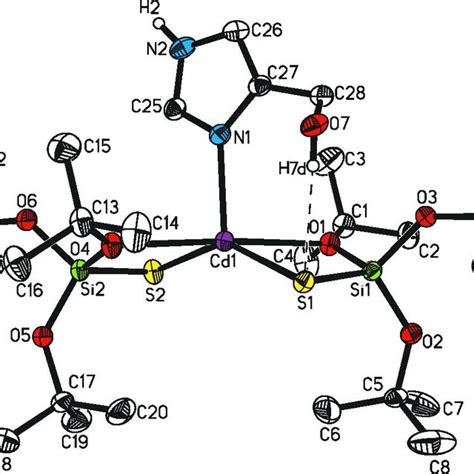 A View Of The Title Molecule Showing The Atom Labelling Scheme