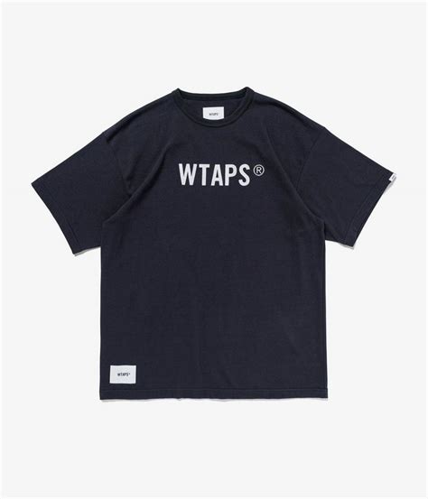 日本代購代標第一品牌【樂淘letao】－wtaps 24ss Sign Ss Cotton Tssc College Navy