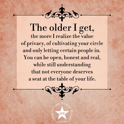 The Older I Get The More I Realize The Value Of Privacy ø Eminently