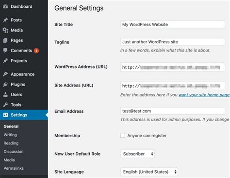 Wordpress Settings Tutorial Dreamhost