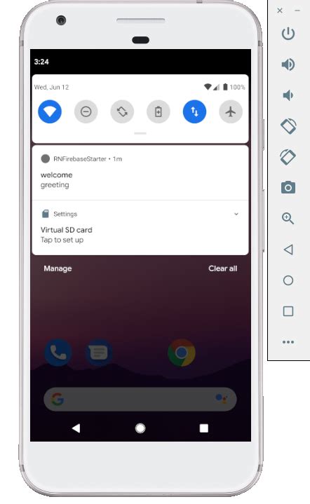 sending push notifications in react native with firebase instamobile
