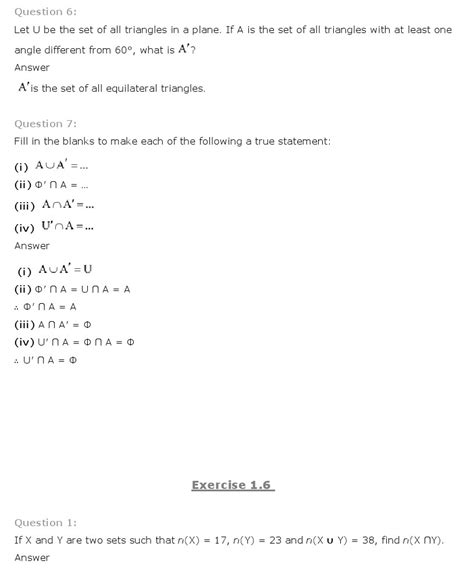 Maths Ch 1 Sets Class 11 Ncert Solutions Ncert Books Solutions Cbse