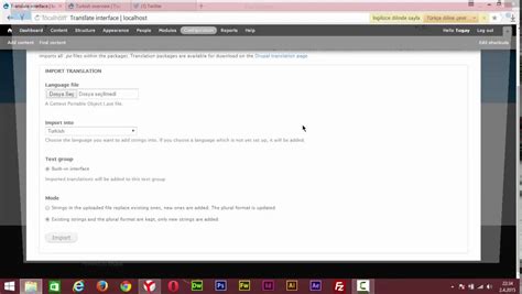 drupal dersleri 3 drupal ü türkçeleştirmek youtube