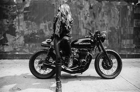 Pin By Alina Popescu On Woman With Motorcycle Cafe Racer Girl Cafe