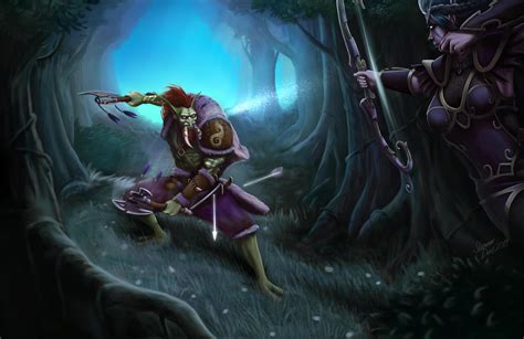 Troll Vs Night Elf By Vainknot On Deviantart