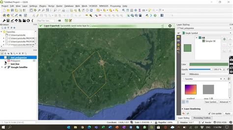 qgis tutorial convert line to polygon youtube