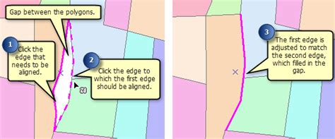 aligning an edge to match another edge—arcmap documentation
