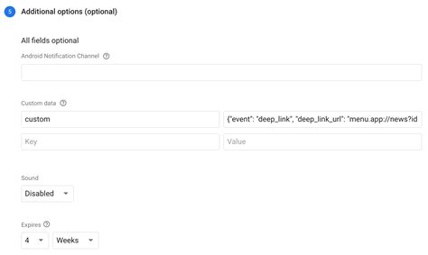 sending push notifications with firebase cloud messaging menu