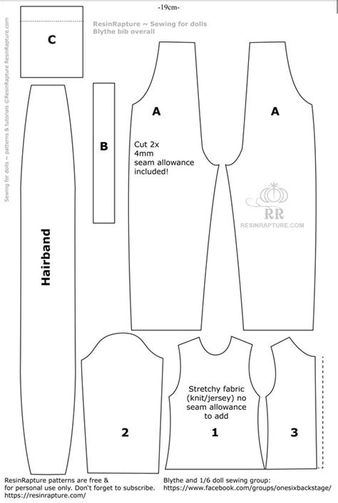 Free Blythe Overall Pattern And Tutorial Resinrapture Blythe Doll