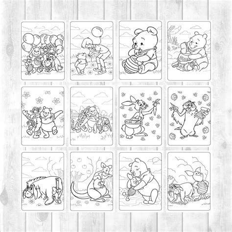 Colouring Book With Pencils Crayons Winnie The Pooh Kimmi 10