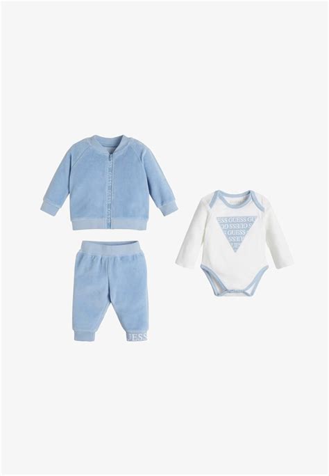 Guess Set Und Hose Front Logo Body Himmelblau Hellblau Zalando At