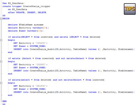 [tips] track insert update delete on table sql server