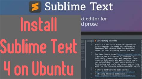 how to install sublime text 4 on ubuntu 18 04 lts 20 04