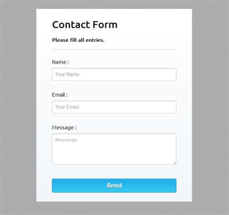 form styling with html css3 formget