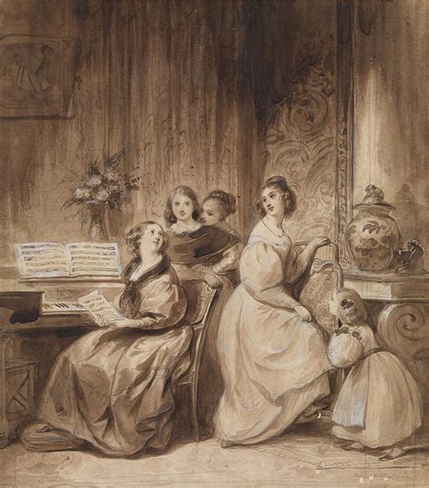 Sold Price Achille DevÉria Paris 1800 1857 Paris Women At The Piano