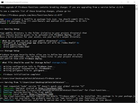 node js im having trouble while serving or deploying