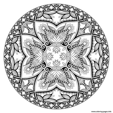 Adult Mandala By Karakotsya 2 Coloring Page Printable