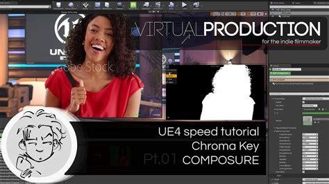 ue4 speed tutorial virtual production chroma key con composure pt