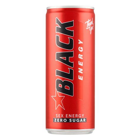 Black Energy Sex Energy Zero Sugar Gazowany Napój Energetyzujący 250 Ml