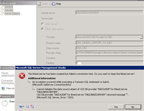 how to create a linked server from sql server 2008 to db2 database