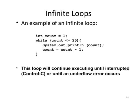 infinite loop in java fasrbrands