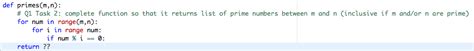 python return prime numbers stack overflow