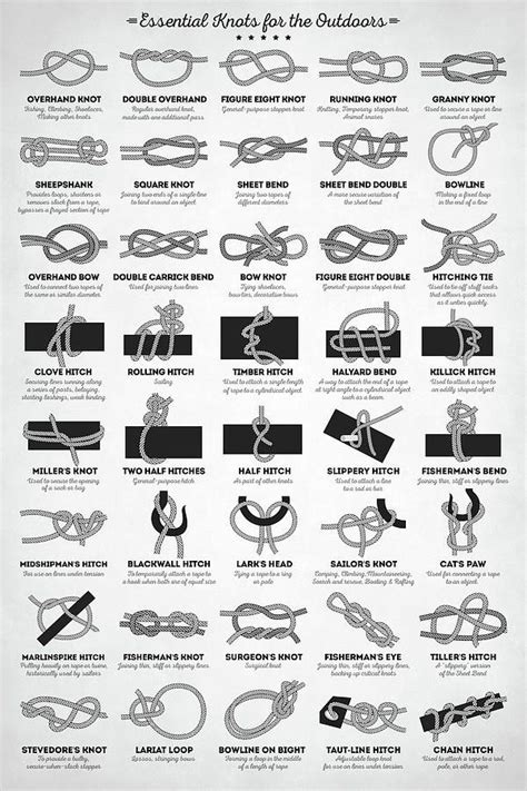 Essential Digital Art Essential Knots For The Outdoors By Zapista