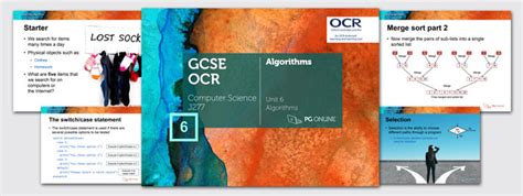 resources computer science gcse ocr j277 unit 6 algorithms pg