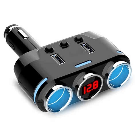Universal 5v 3 1a Dual Usb Car Charger Two Cigarette Lighter Lighter