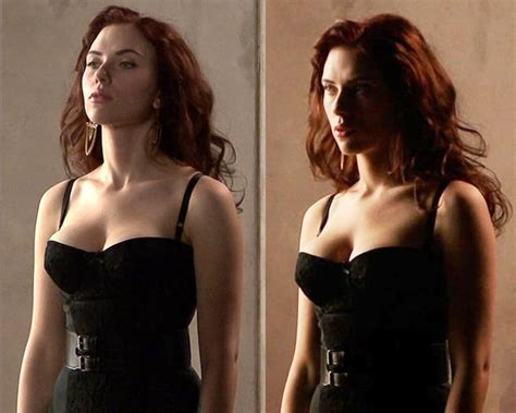 Scarlett Johanssons Black Widow Cleavage 9gag