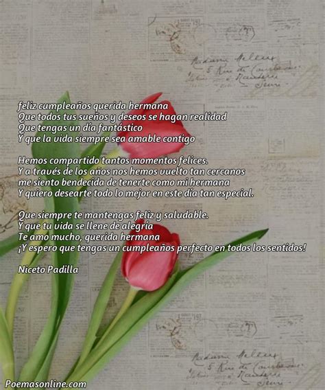 Arriba 69 Images Poemas Para Felicitar A Una Hermana En Su Cumpleaños