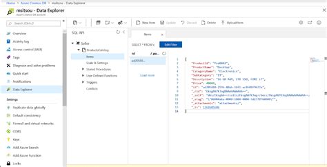 accessing azure cosmosdb database using node js and express rest apis