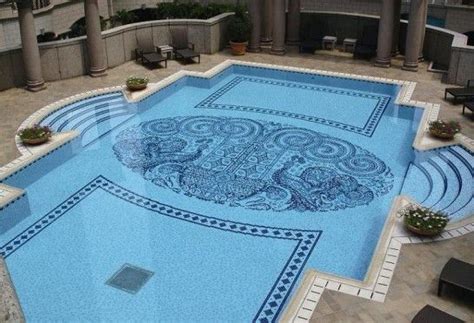 Love The Mosaic Floor Design Swimming Pool Designs Swimming Pool