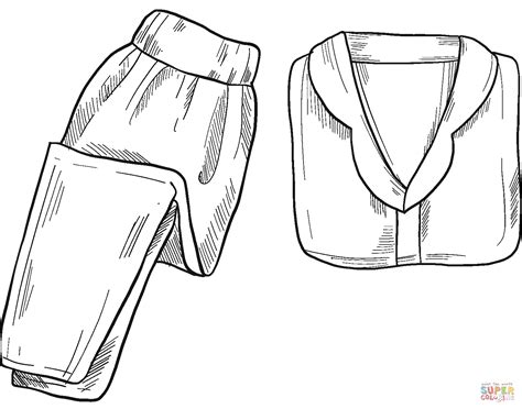 Pajamas Coloring Page Free Printable Coloring Pages