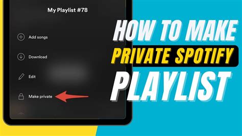 How To Make A Private Playlist On Spotify 2022 Youtube