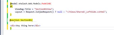 html render section without reloading layouts mvc stack overflow