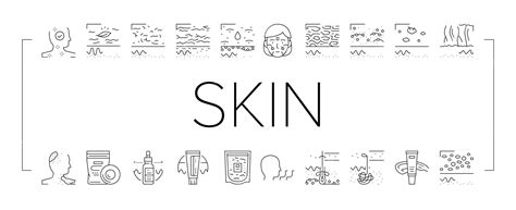 Premium Vector Skin Care Cosmetology And Treat Icons Set Vector