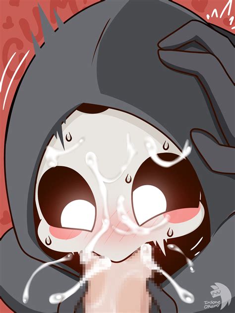 Rule 34 Bird Girl Bird Mask Black Eyes Black Hood Black Robe Blowjob