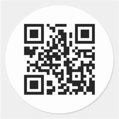 round qr code sticker zazzle