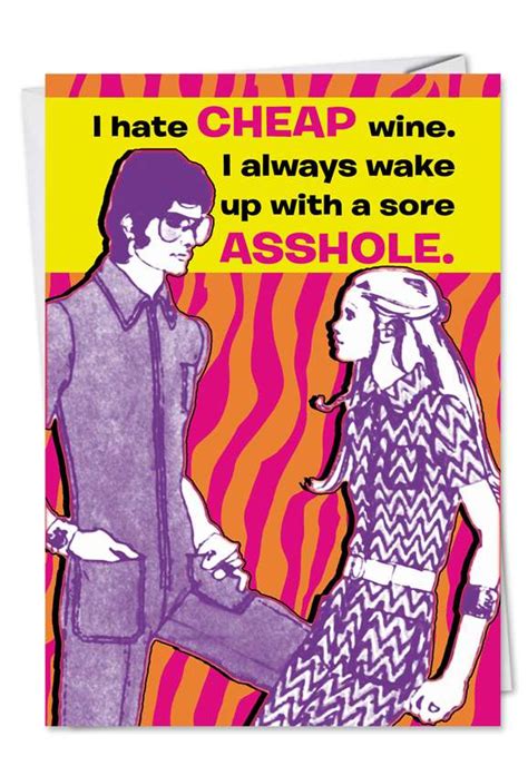 Sore Asshole Unique Funny Birthday Greeting Card