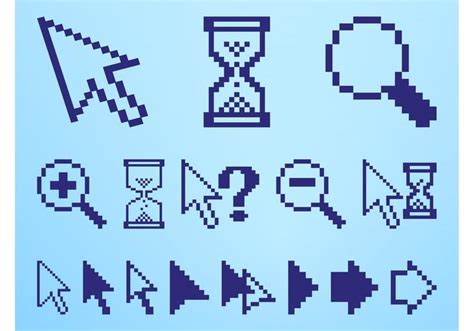 pixelated icons set download free vector art stock graphics and images