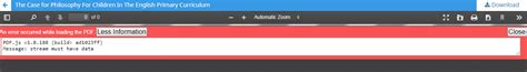 pdf error stream must have data software support pkp community forum