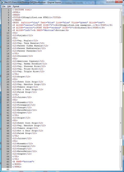 create a web page when clicks link it goes to bottom of
