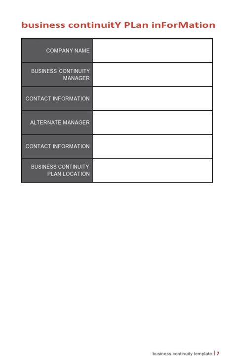 46 Best Business Continuity Plan Templates [word And Pdf]