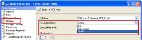 sql server simple recovery model step by step tutorial